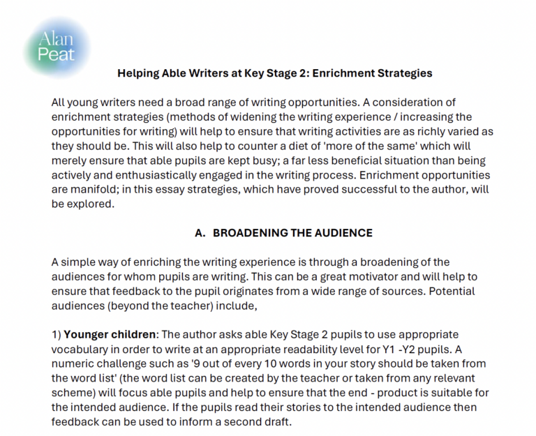 Free Resources - Alan Peat