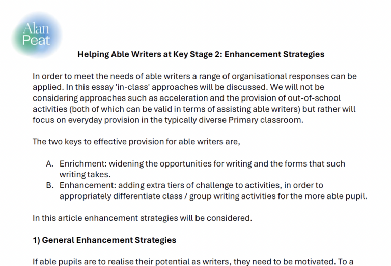 Free Resources - Alan Peat